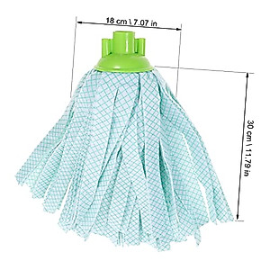 Cabilock 2pcs Mop Replacement Head Mop Heads Commercial Floor Cleaning Tool Wet Mop Head Refill Floor Mop Heads Reusable Mopping Head Cleaning Mops Practical Mop Cloth Wet and Dry