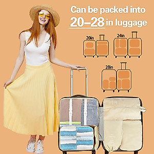 Packing Cubes for Suitcase Travel, 𝟏𝟏 𝐒𝐞𝐭 Lightweight Travel Essential Luggage Organizer Bags Set, Travel Bags Packing Cubes for Travel Accessories Cosmetics Toiletries Storage Bags