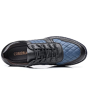 COSIDRAM Men Casual Shoes Comfort Loafers Driving Flats Shoes for Male Fashion Business Work Office Dress Lightweight Blue 10