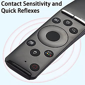 New BN59-01298G BN59-01298H Voice Remote Control Compatible with Samsung QLED TV Q6 Q7 Q8 Series Replacement Controller with Batteries