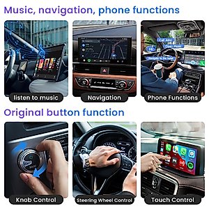 Carlinkit CarPlay Ai Box Android 13.0 System Wireless CarPlay Android Auto QCM6125 8-core 8G+128G, Multimedia Box Spotify/Netflix/YouTube Car Video, GPS+Glonass/Google Play Download Apps