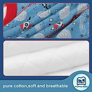 MooMoo Baby 8 Packs Potty Training Pants Cotton Absorbent Training Underwear for Toddler Baby Boy 4T