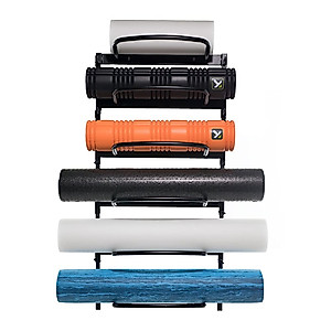 Power Systems Economy Wall Rack for Foam Rollers, 9.5 x 23 x 49 Inches, Black (80241)