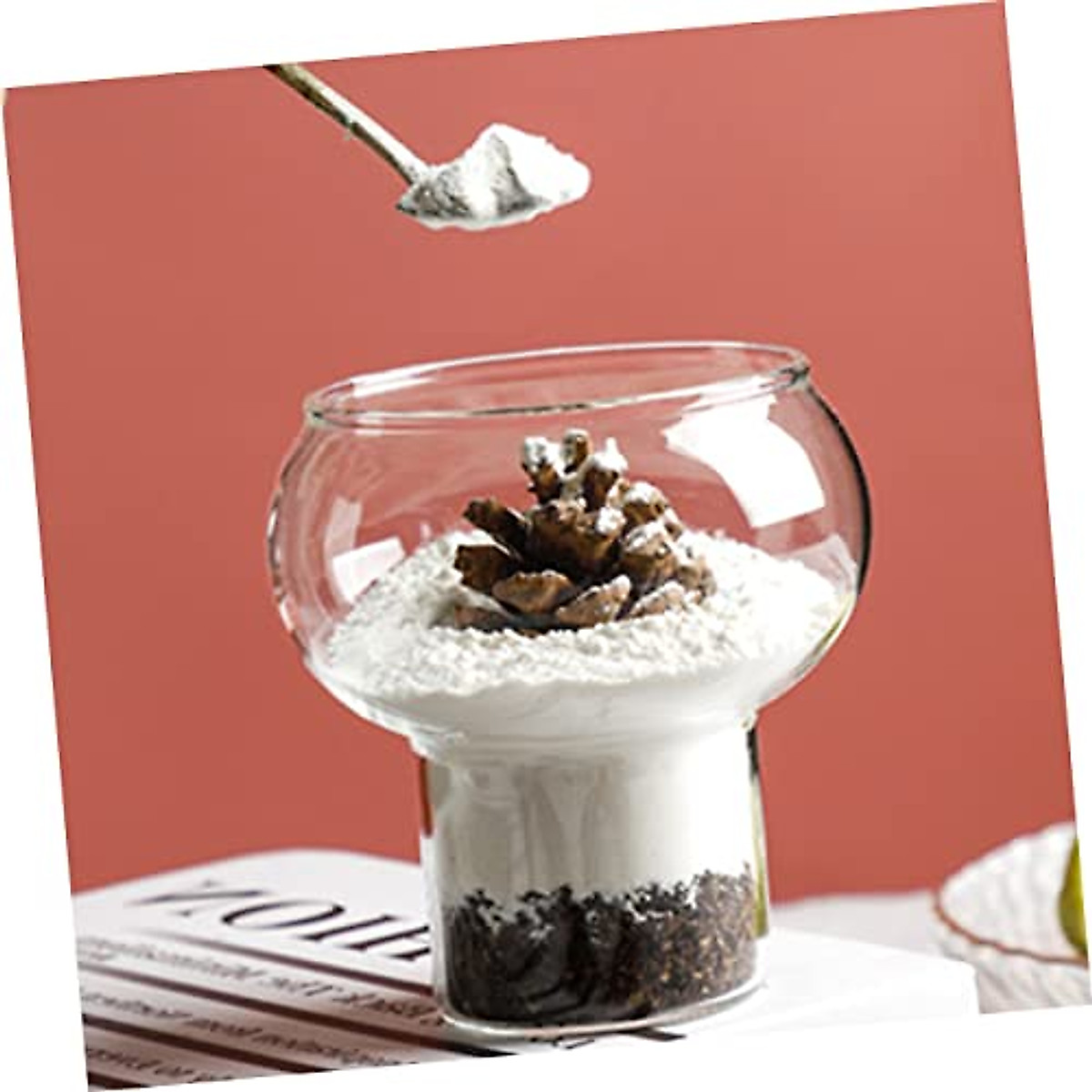 UPKOCH 4 Pcs Glass Juice Glass Whisky Glasses Flute Glasses Transparent Glasses Cup Glass Coffee Mug Trifle Bowls Dessert Bowl Clear Glass Cup Glass Cake Cup Ice Cream Transparent Wedding