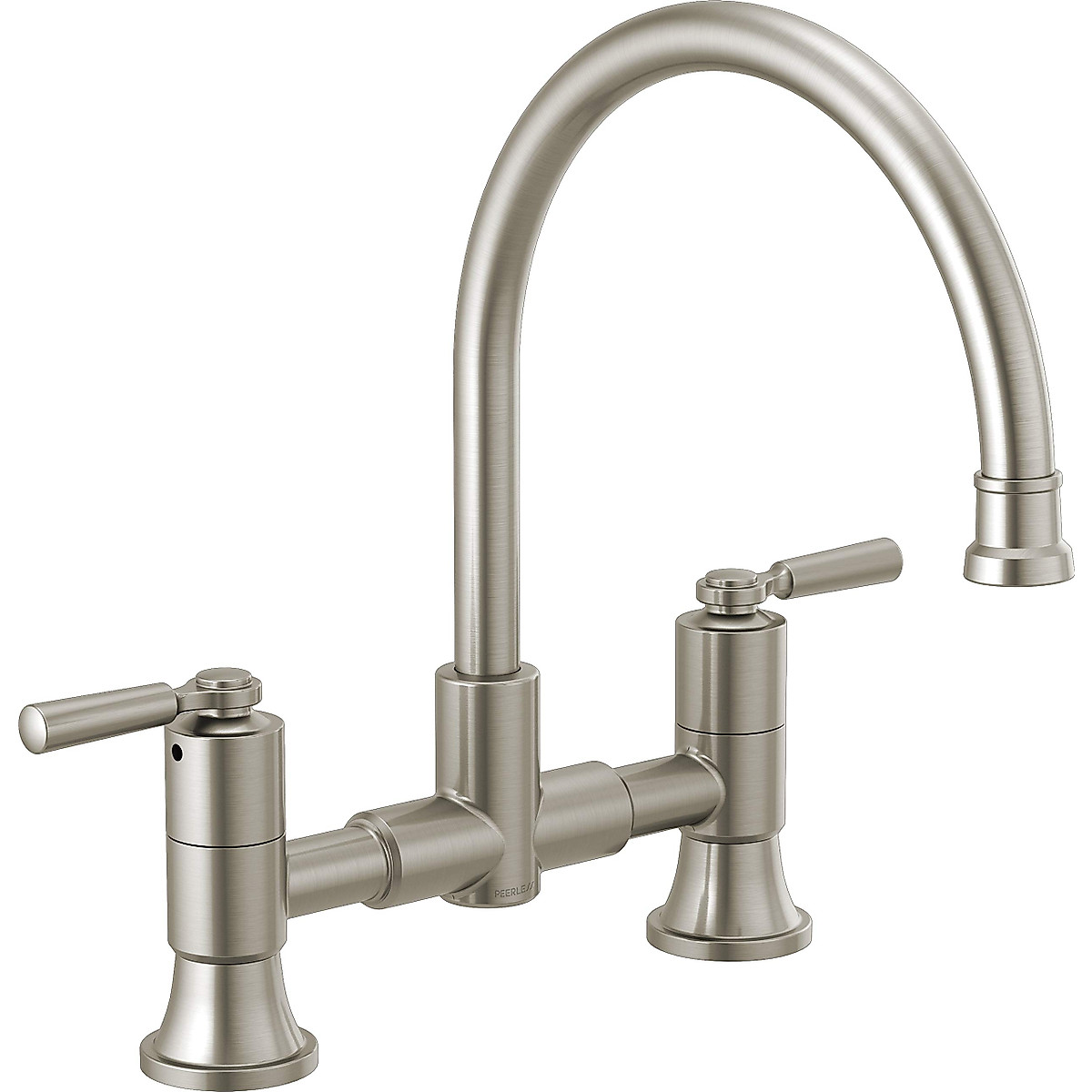 Peerless Delta Faucet P2923LF-SS Westchester Bridge Kitchen Faucet Two Handle, Stainless