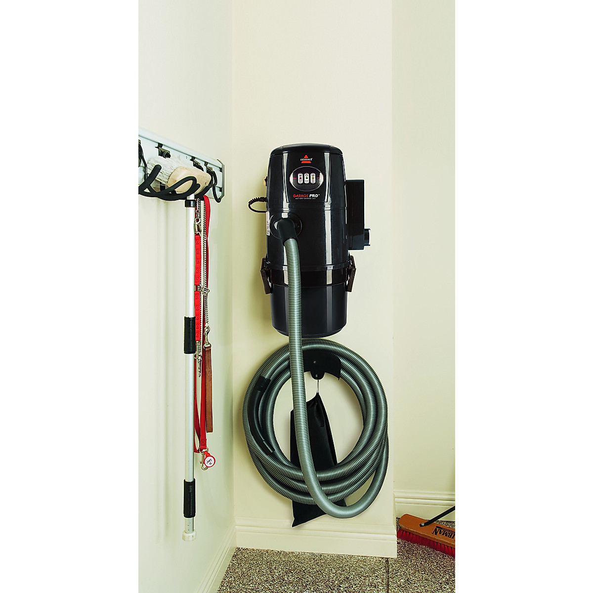 BISSELL Garage Pro Wall-Mounted Wet Dry Car Vacuum/Blower With Auto Tool Kit, 18P03