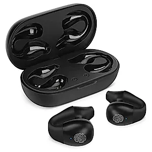 UrbanX UX3 True Wireless Earbuds Bluetooth Headphones Touch Control with Charging Case Stereo Earphones in-Ear Built-in Mic Headset Premium Deep Bass for Meizu X8 - Black