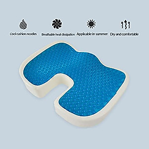 PSDNBFC Cushion for coccygeal Sciatica, Hemorrhoids and Back Pain, Memory Foam Ergonomic Sitting Office Chair, Wheelchair Cushion (Purple 2)