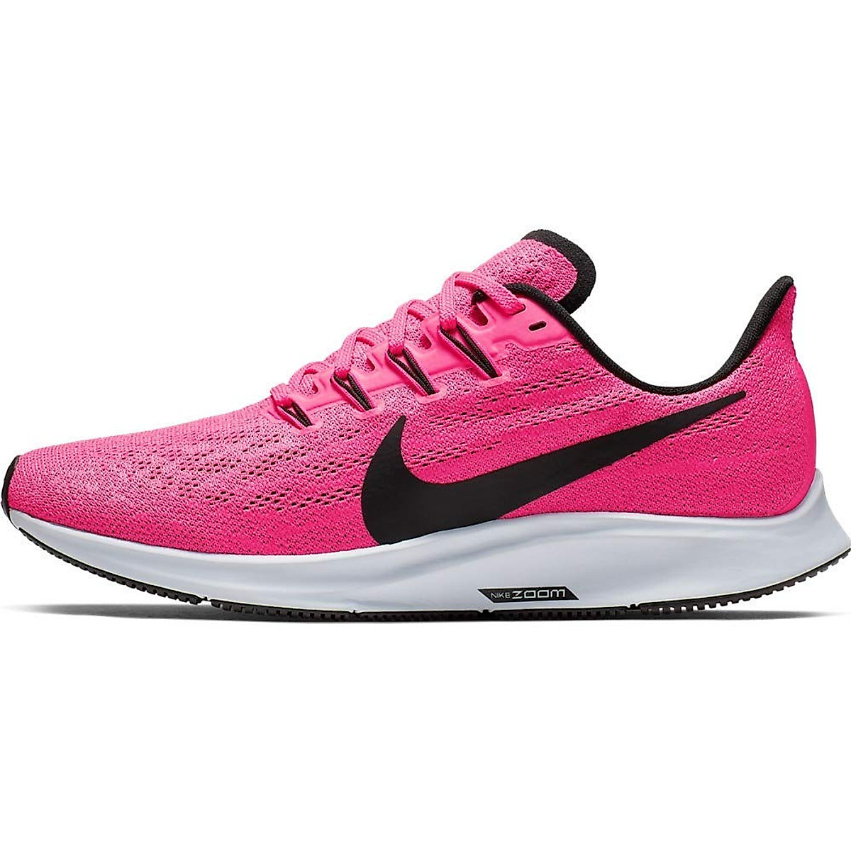 Nike Women's Air Zoom Pegasus 36 Running Shoes, Hyper Pink/Half Blue/Black, 7