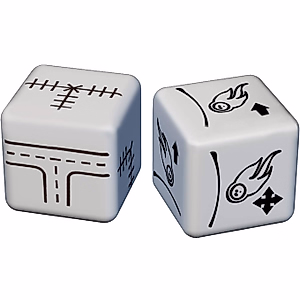 Horrible Guild Railroad Ink: Deep Blue Edition - Roll Dice and Draw Railways and Routes, 7 Rounds to Expand Your Rail Map - Expansion Dice Included Ages 8 & Up (Packaging may vary)