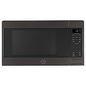 GE JES1657BMTS Microwave Oven, Black Stainless Steel, 13.625 in