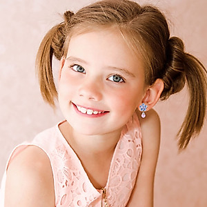 25 Pairs Clip on Earrings for Girls Cute Animal Colorful Dress up Pretend Princess Play Jewelry Party Favors Gifts for Kids Teens