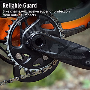 MTB Bash Guard - for 26t-36t Cassette - ISCG05 and ISCG03 Connector - High Tensile Strength Alloy - Protects Bike Chain Effectively - Designed for Mountain Bike Chains and BMX Chains