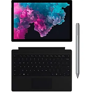 Newest Microsoft Surface Pro 6 SP6 12.3” (2736x1824) PixelSense 10-Point Touch Display Tablet PC w/Type Cover & Pen, Intel Quad Core i7-8650U Upto 4.2GHz, 8GB RAM, 256GB SSD, Windows 10,Black