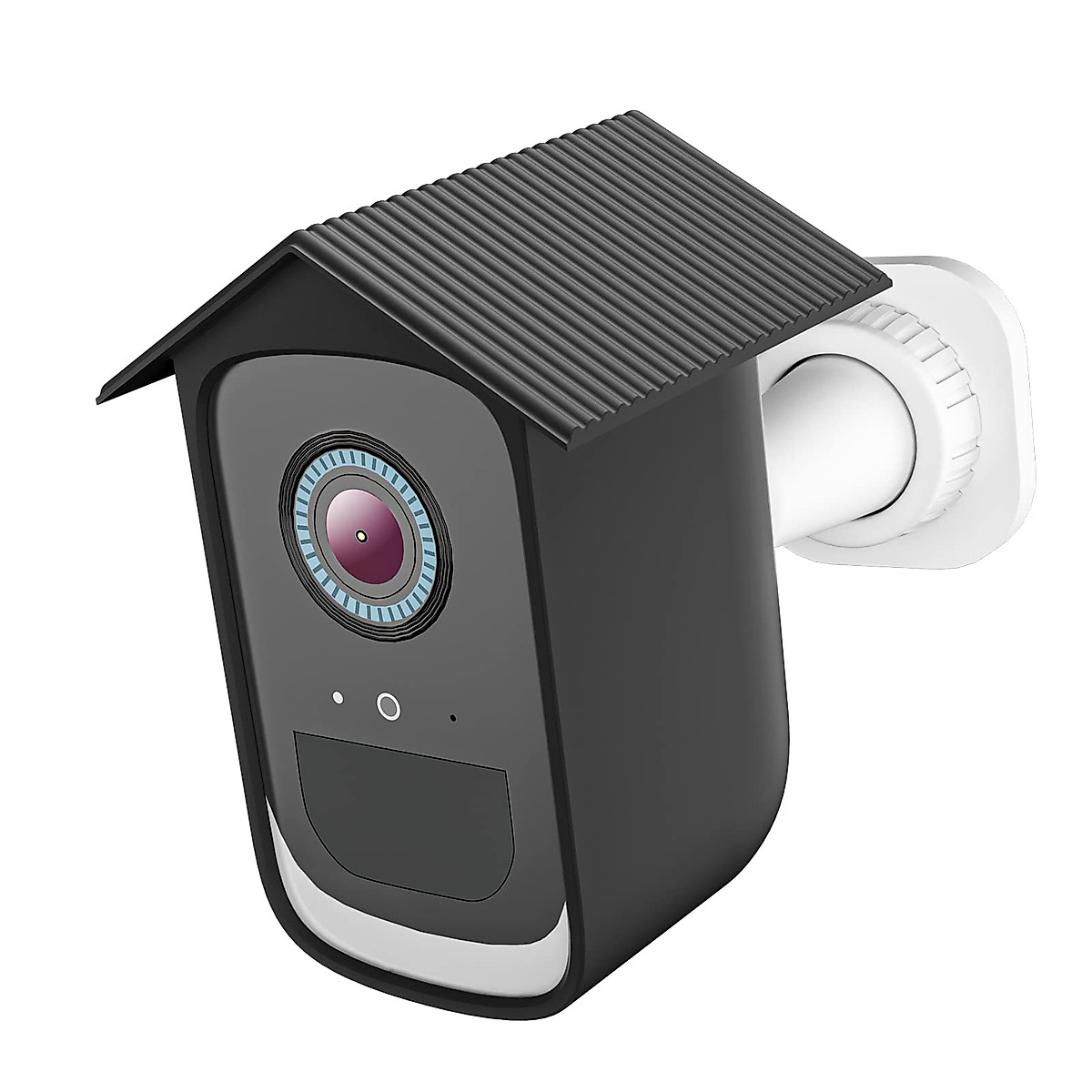 Holicfun Silicone Cover Skins for EufyCam S300 (Eufy Cam 3C) - 2 Pack, Black