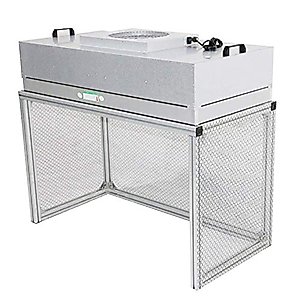 TECHTONGDA 110V Air Flow Clean Bench Dust Free Room Workshop Three Adjustable Speed Vertical Laminar Flow Hood HEPA-Filter for ISO 5 Cleanliness Dust Free Work 47.2x23.6x29 inch Working Area