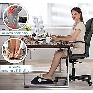 Office Ottoman Foot Rest for Under Desk at Work, Premium Ergonomic Footrest and Foot Stool for Desk, Excellent Leg Clearance & Firm Support