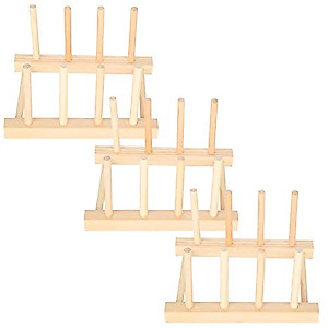 Wooden Plate Rack Organizer for Cabinet lid pots and Pans Dish Drying Vertical freestanding Racks Cutting Board Pot Holder Wood innerneed Bamboo Stand Cups Gadsby Kitchen