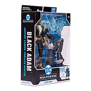 McFarlane Toys DC Multiverse Black Adam Endless Winter 7" Action Figure with Build-A Frost King Piece and Accessories