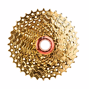 ZTTO MTB Cassette 10 Speed Mountain Bike Freewheel Gold 10S 11-36T/42T Bicycle Sprocket (Gold 11-42T)