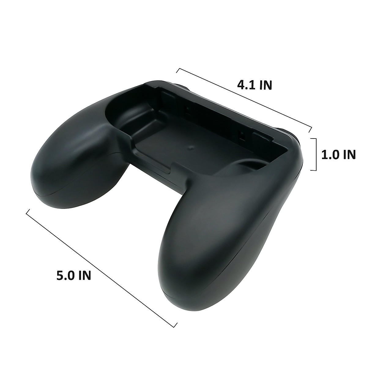 FYOUNG Hand Grips for Switch and Switch OLED Model Controllers, Grip for Switch for Joy Con - Black(2 Packs)