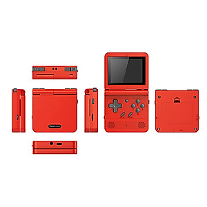 MOCI Powkiddy V90 Mini Handheld Game Console, 3.0-inch IPS LCD Screen Chip ARM9 Portable Handheld Arcade Machine 64G Built-in 60 Games Support 12 Main Stream Emulators