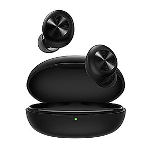 DIZO GoPods D Bluetooth Earbuds Wireless Headphones, Clear Calls, Environmental Noise Cancellation, Deep Bass Boost, Waterproof Stereo TWS Earphones, Touch Control, Low Latency, Sports Headsets Black