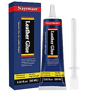 Nayrmaer Leather Glue, Special Fabric Glue Permanent Clear Washable for Bonding Between Leather and Leather, Leather and Substrates of Different Materials (Leather glue-001)