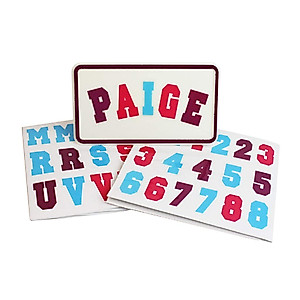 Ride Along Dolly Kid's Bicycle Customizable License Plate -Make Your Own Bike Name Plate -includes Over 150 Letter and Cute Number Stickers Decals, Fits Most Bikes -Holiday for Girls