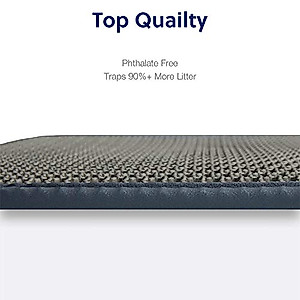 WePet Cat Litter Mat, Kitty Litter Trapping Mat, Honeycomb Double Layer Mats, No Phthalate, Urine Waterproof, Easy Clean, Scatter Control, Catcher Litter Tray Box Rug Carpet