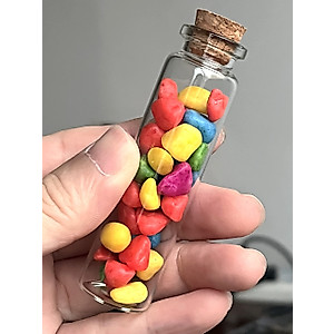 MaxMau 20ml Small Glass Bottles,Tiny Glass Vials,Jars with Cork Stoppers,Message Bottles,Wishing Bottle for Wedding Favors, Baby Shower Favors, DIY Art Craft Storage,24pcs