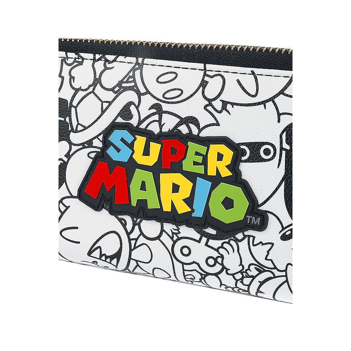 Nintendo Women's Super Mario Travel Accessory-Bi-Fold Wallet, White, std