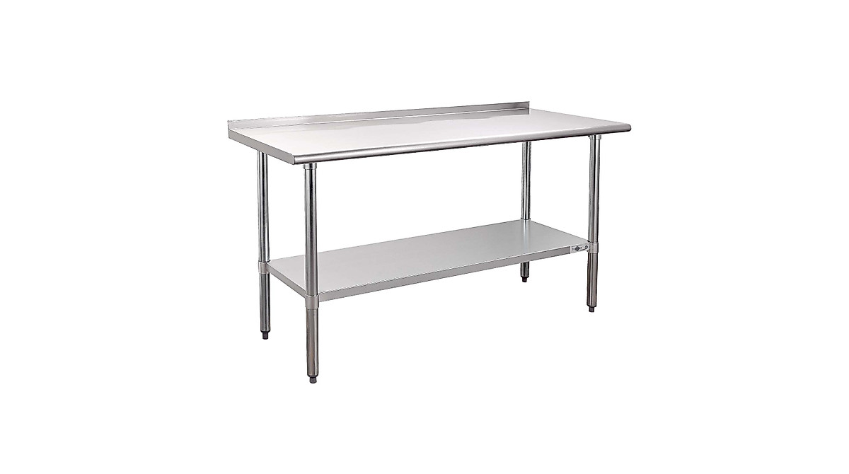 Profeeshaw Stainless Steel Prep Table - 24x60 Inch