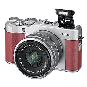 Fujifilm X-A5 Mirrorless Digital Camera w/XC15-45mmF3.5-5.6 OIS PZ Lens - Pink
