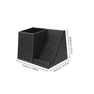 Tofficu Pen Holder Desk Pen Holder Desktop Charging Station Fast Charger Nightstand Charging Nightstand Cell Phone Holder Pen Stand Organizer Iphone8 Pu