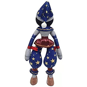 ULTHOOL Sun Moondrop Plush, FNAF Security Breach Clown Figure, 2Pcs 11in Sundrop Moondrop Plushies Toy for Kids and Game Fans Gift (Sun&Moon Clown 2pcs)