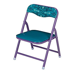 Disney Raya Table & Chair Set – Folding Kids Furniture Table & Chair – Includes Toddler Chair with Non-Skid Rubber Feet & Padded Seat – Sturdy Metal Construction – for Ages 24M+