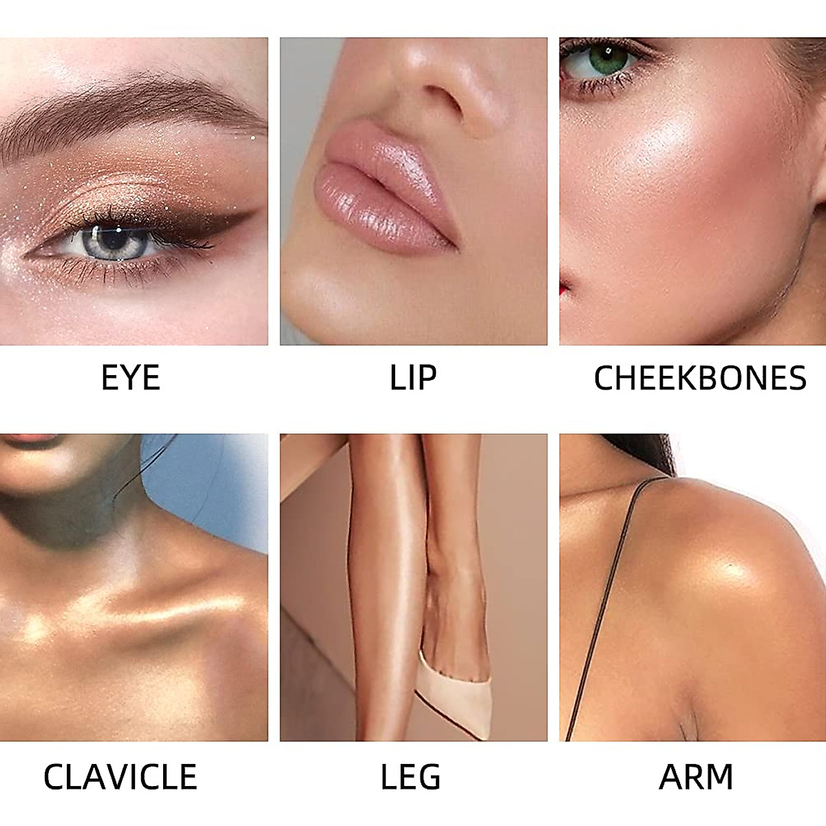 Kmeamty Shimmer Loose Highlighter Powder and Matte blush