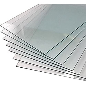 1/8" Thick Custom-Sized Glass Cuts - 1 Count Crystal Clear Picture Frame, Window Glass Replacement Panes, Scratch Resistant Frame Glass for Medicine Cabinet/Curio Shelves, Window panes, Lanterns