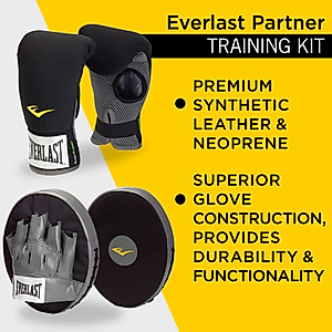 Everlast 3010 Boxing Fitness Kit, Black/Grey