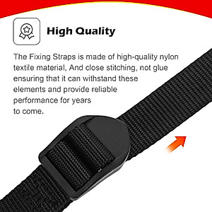 Rowing Machine Feet Straps for Concept 2 Rower - Foot Strap Replacement, Compatible with Models D & E - 2 Pack