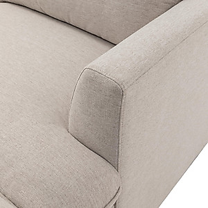 Wovenbyrd Cromwell 5 Piece Modular Sofa, Light Brown Fabric