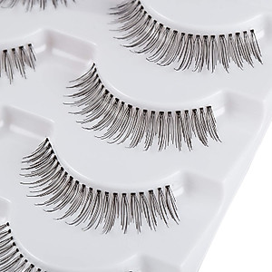 ALICE Lashes 110 Natural Hand Knotted False Eyelashes 5 Pairs Multipack