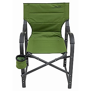 ALPS Mountaineering Camp Chairs for Adults - Comfortable Padded Polyester Fabric Over Sturdy Wide Aluminum/Steel Frame with Tall Back, Folds Flat, Cactus