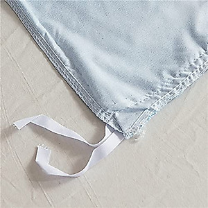 BLUENIGHT Lightweight Hotel Luxury Duvet Cover 3 Piece Set -Gradual Change Blue Starry Sky Whit Moon Ultra Soft Premium Microfiber Breathable Comforter Cover, Corner Ties Full/Queen (90x90 inches)