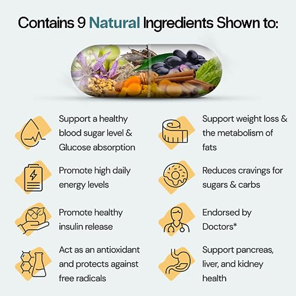 CuraLin Blood Sugar Support Supplement - Promotes Healthy Glucose Levels Already in The Normal Range - Clinically Tested, Effective, and 100% Natural - 180 Capsules - 30 Day Supply