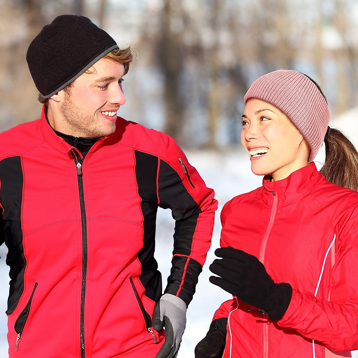 SATINIOR 5 Pieces Women Headbands Knit Elastic Winter Head Wraps Soft Warm Crochet Ear Warmer for Women Wash Face Daily Wear