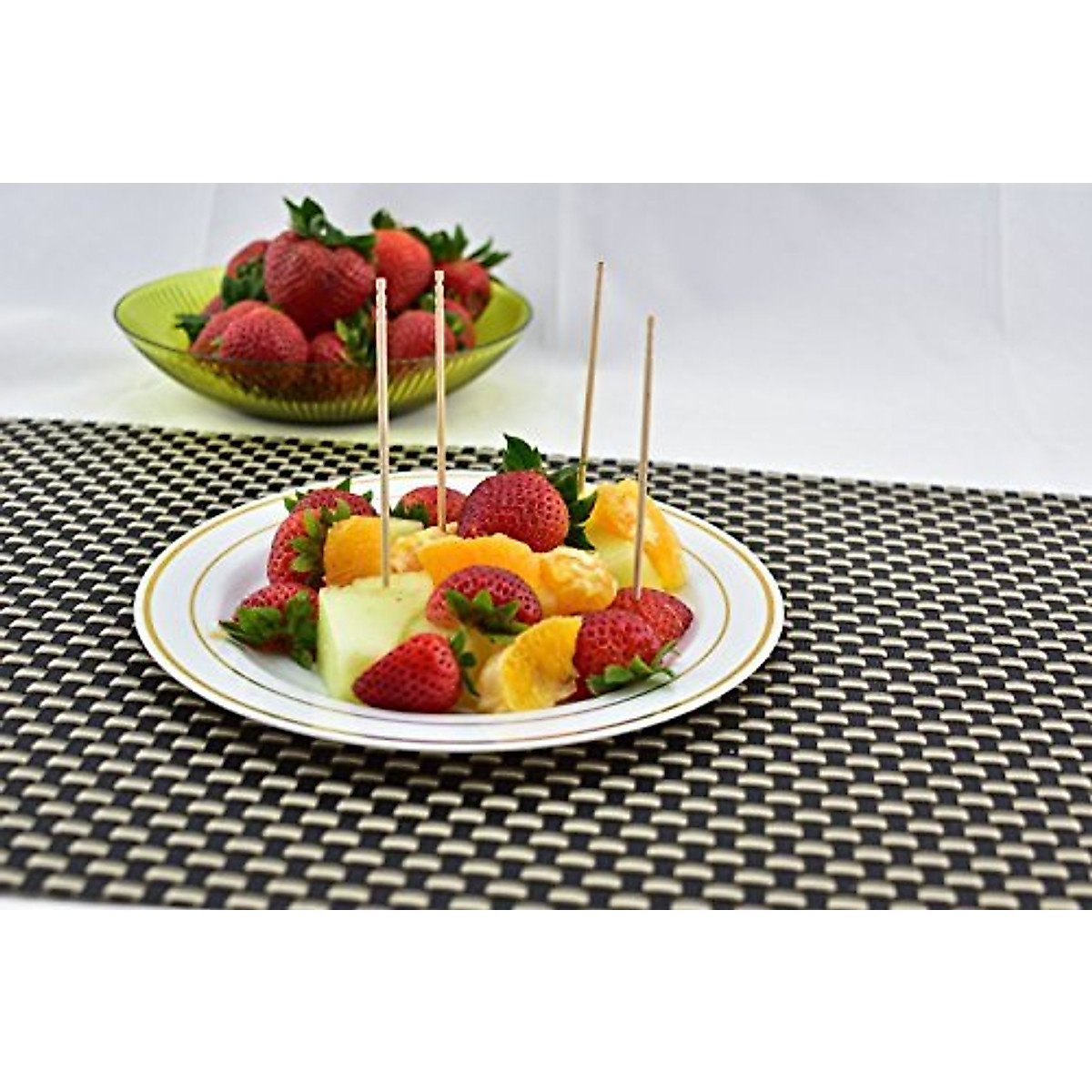 Gmark Premium 4" Kokeshi Toothpicks Skewers 500ct (2 Packs of 250) Extra long toothpicks for appetizers GM1034