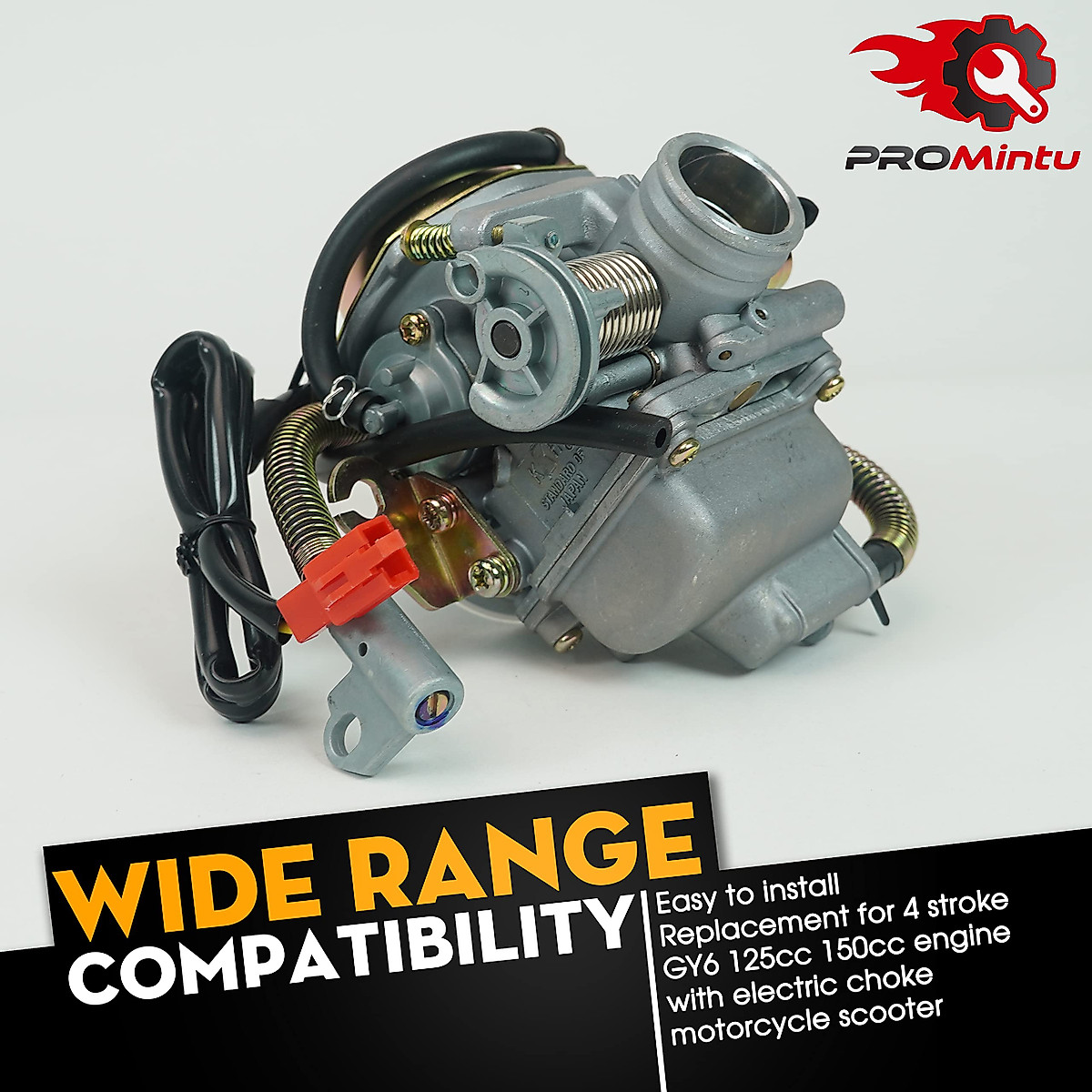 PROMintu Carburetor Carb Replaces For American YardSport Sportworks YS200 200 XLT UTV 14925 150cc Engine, 4 stroke GY6 ATVs, Scooters, Mopeds 150cc Go Kart Engine, 150cc Dune Buggie Engine