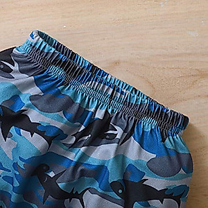 Detigee Baby Boy First Birthday Outfit Toddler Birthday Shark Pant Clothing Set (Black09,12-18 Months)